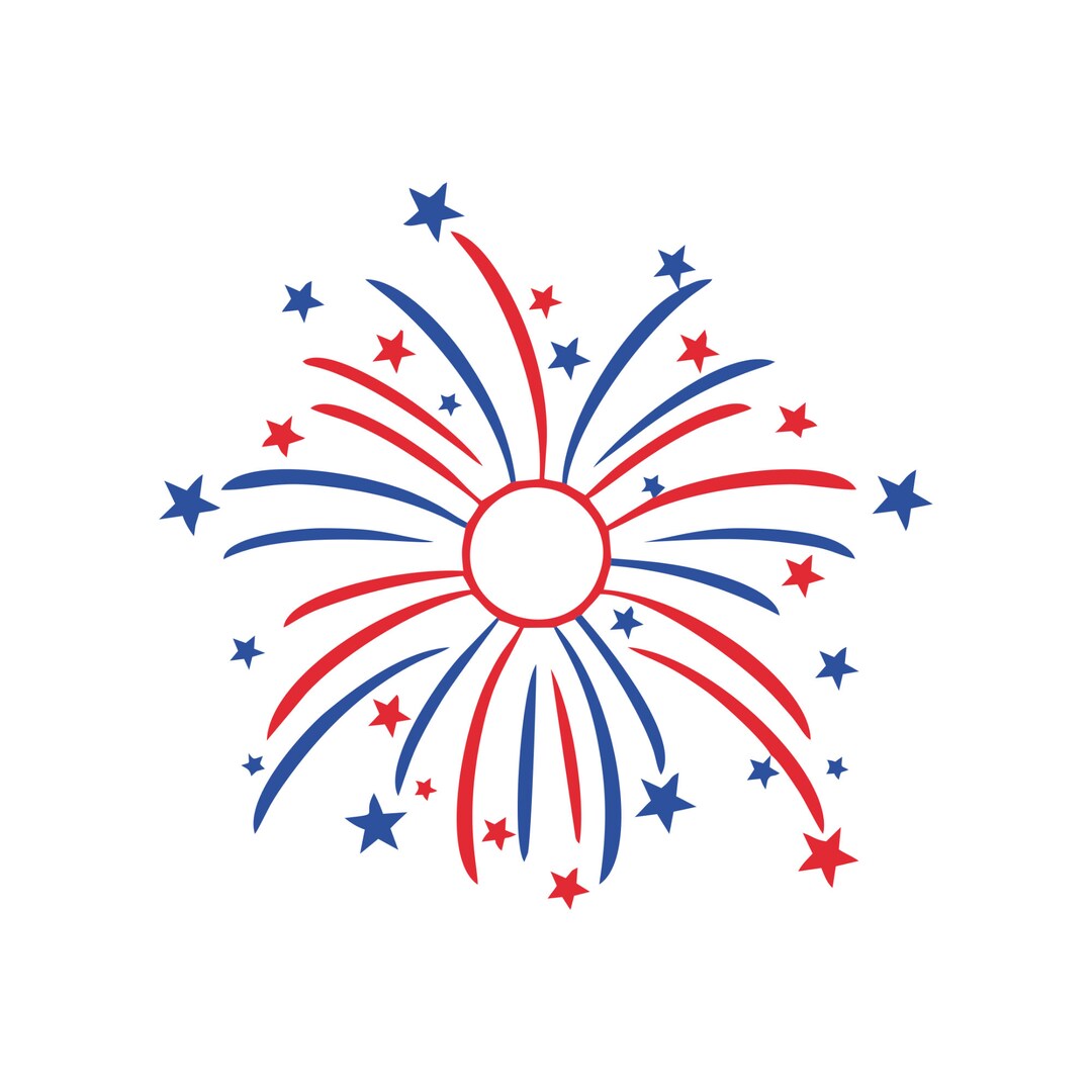Firework Monogram Svg, Firework Svg, 4th of July Svg, Patriotic Svg ...