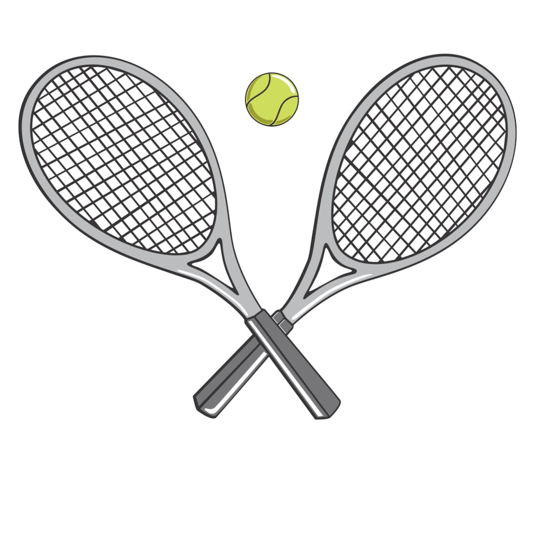 Tennis Ball and Racket Svg / Tennis Ball and Racket Png / Tennis Ball ...