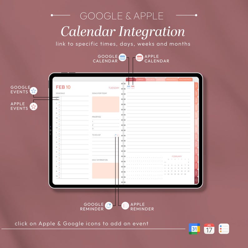 2026 All-in-one Digital Planner – Goodnotes, Notability | Calendar ...