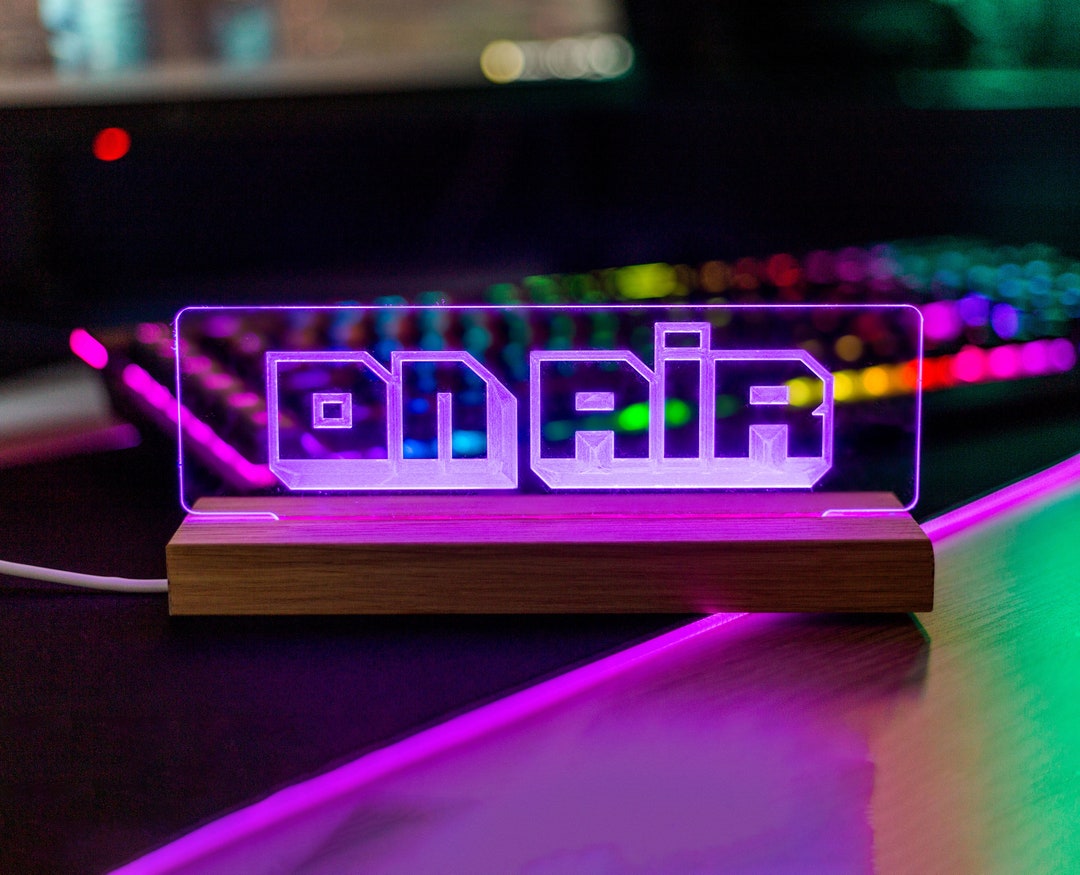 On Air Streaming LED Display Twitch Streaming LED Lamp Multicolour LED ...