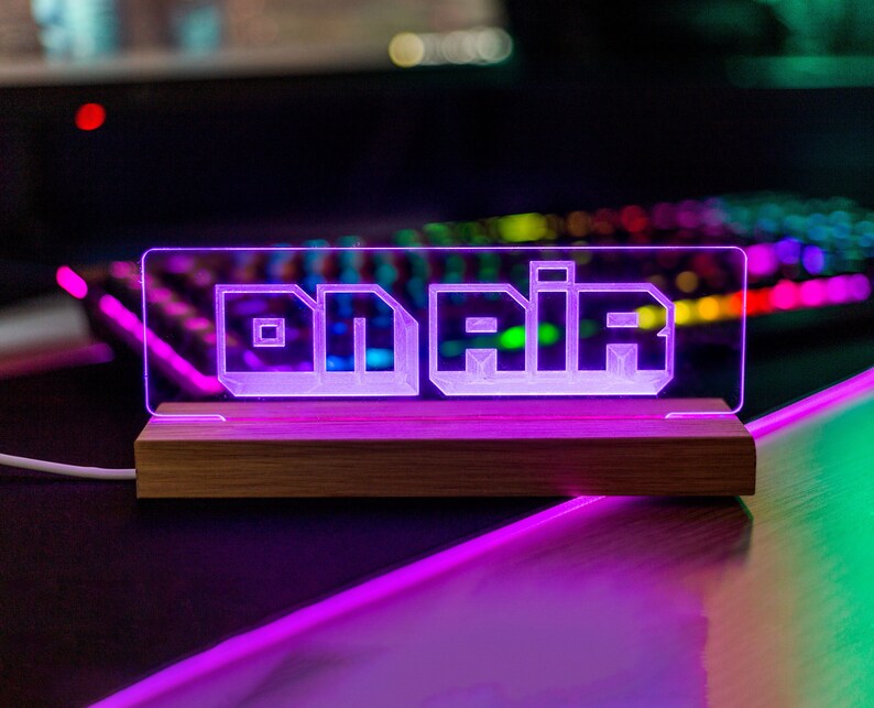 On Air Streaming LED Display Twitch Streaming LED Lamp - Etsy UK