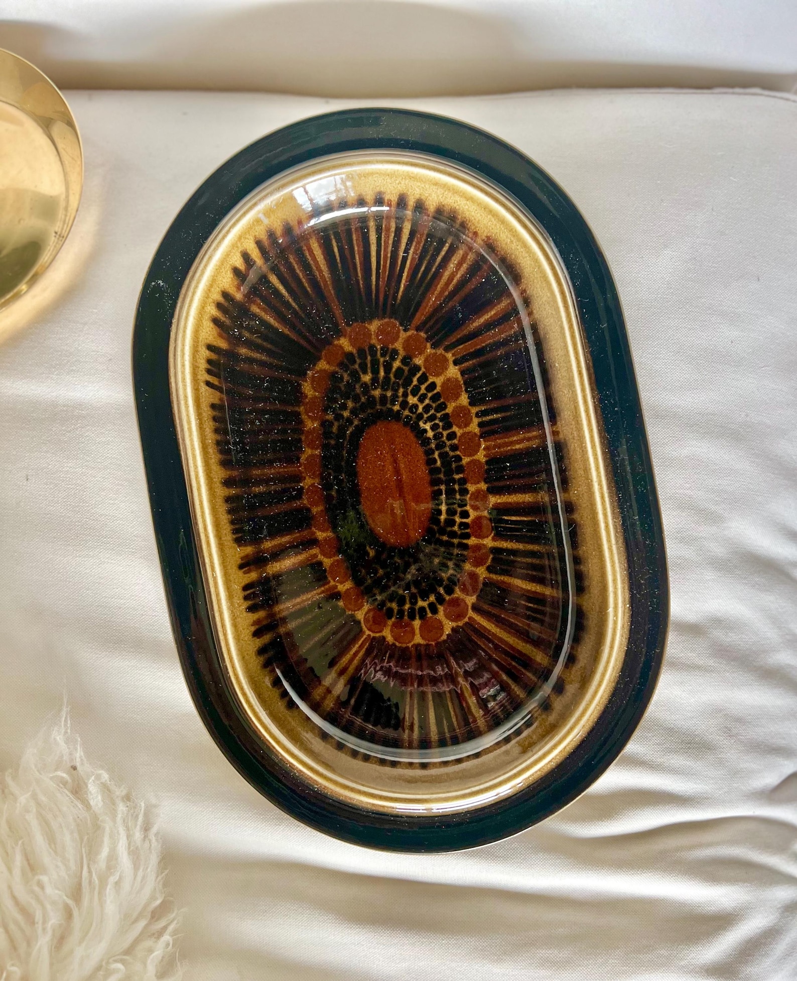 Vintage Arabia Finland Kosmos Rectangular Serving Plate, Stoneware by ...