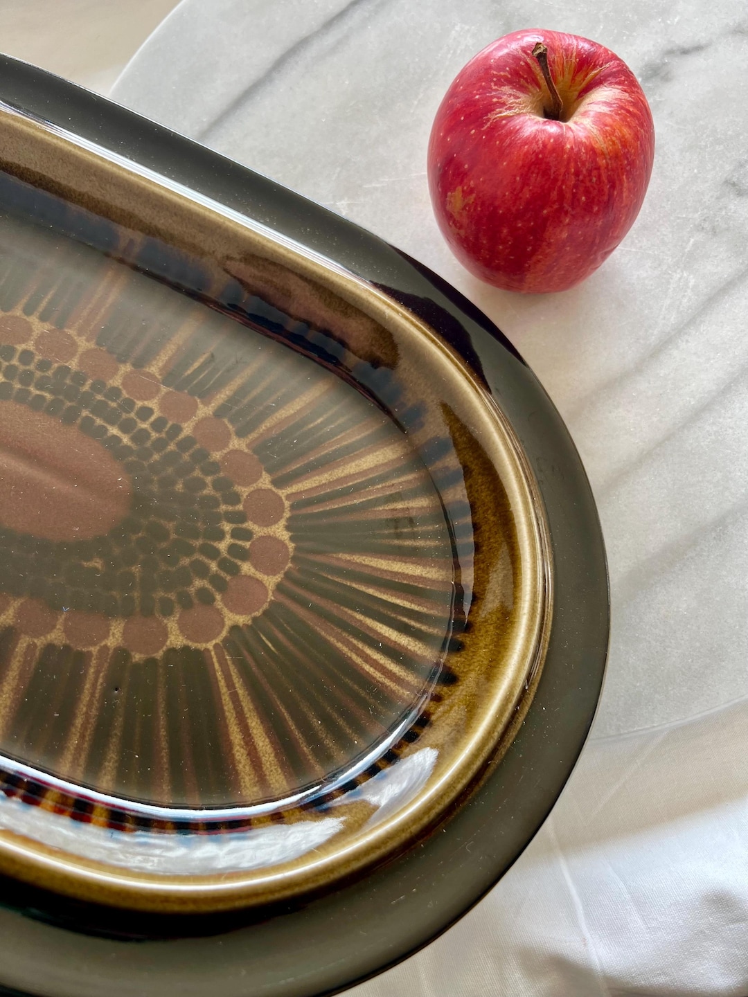 Vintage Arabia Finland Kosmos Rectangular Serving Plate, Stoneware by ...