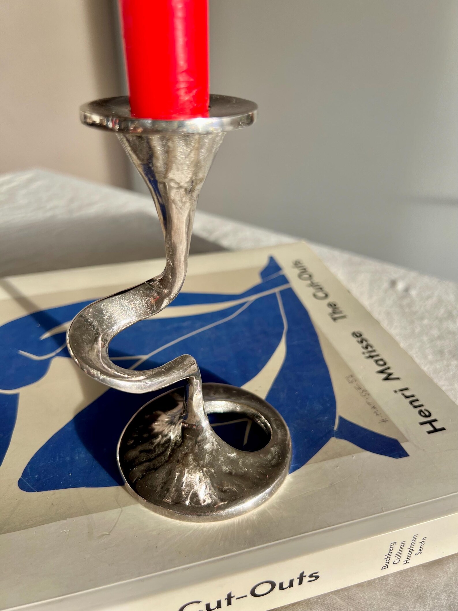 Vintage Candlestick by Kurt Jesch for Fratelli Tonini, Italy, Brutalist ...