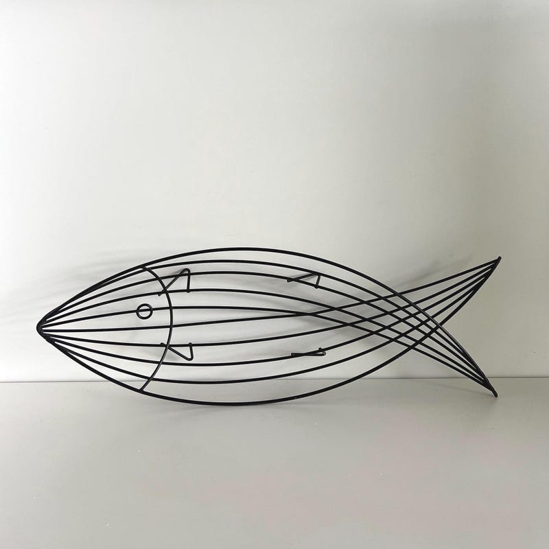 Wire Fish Sculpture - Etsy