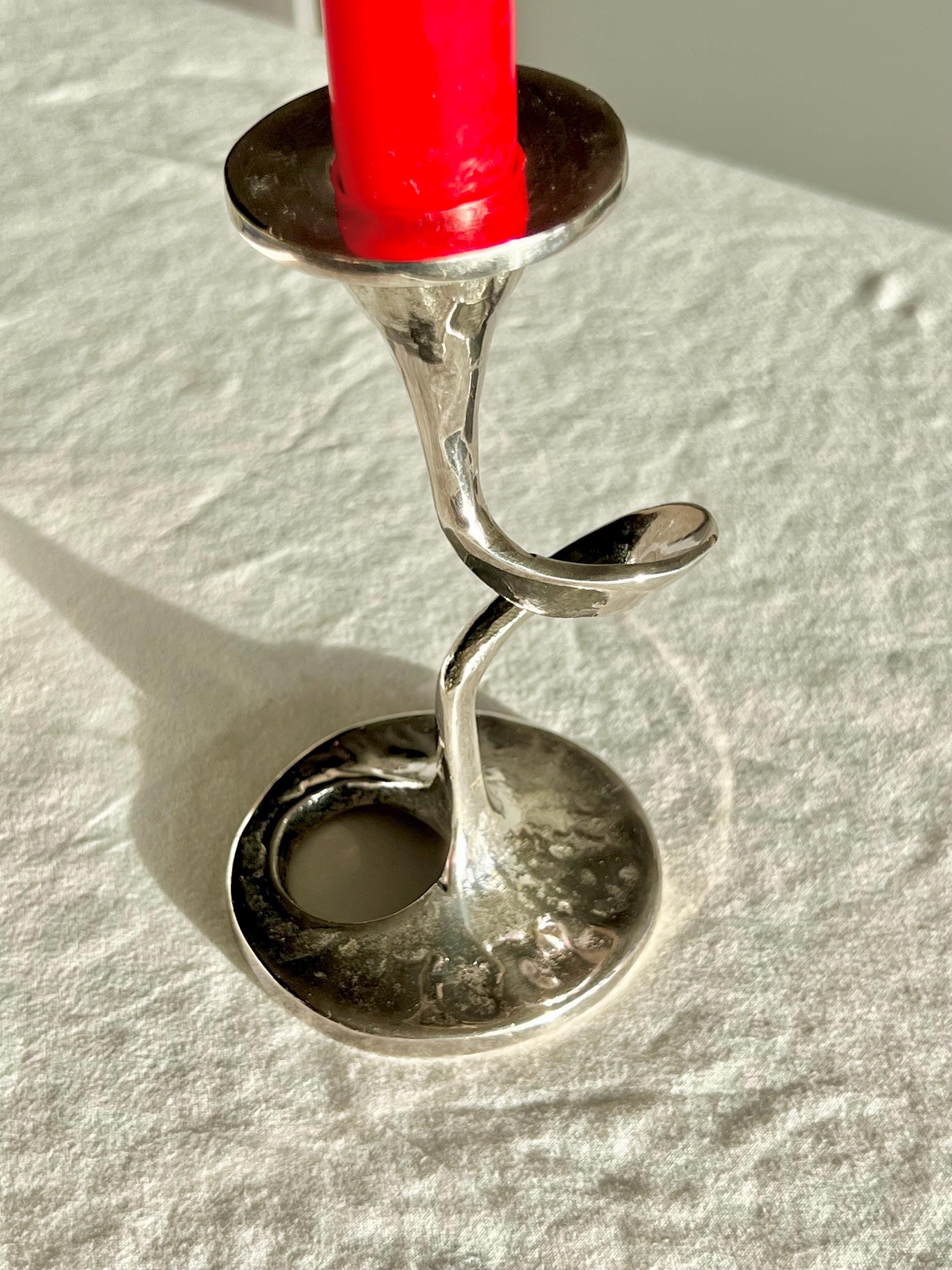 Vintage Candlestick by Kurt Jesch for Fratelli Tonini, Italy, Brutalist ...