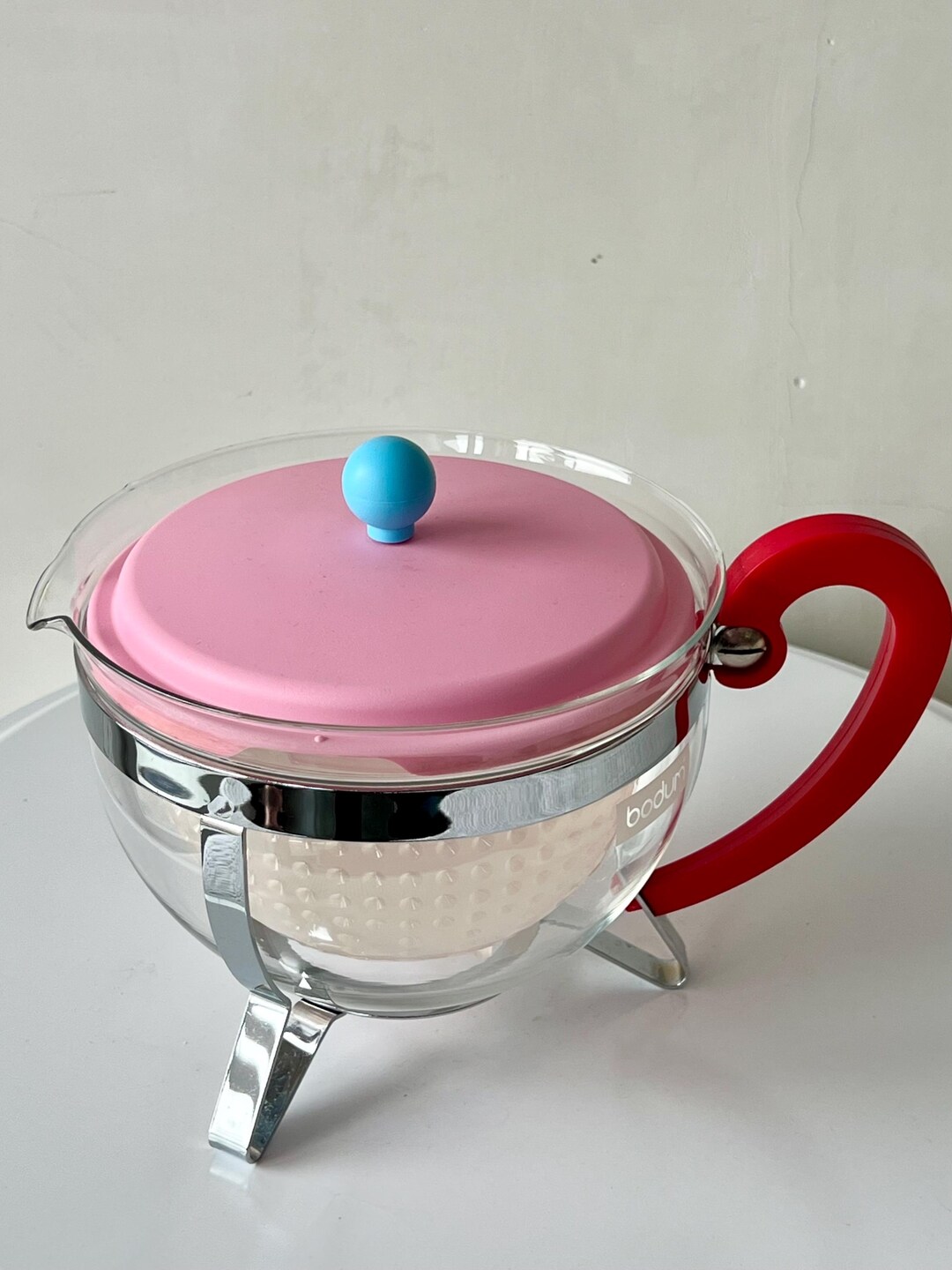 Limited Edition Bodum Denmark Teapot, Chambord, Pink Blue Red, Modern ...