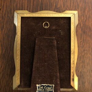 Vintage 24k Gold Plated Frame With Concave Glass - Etsy