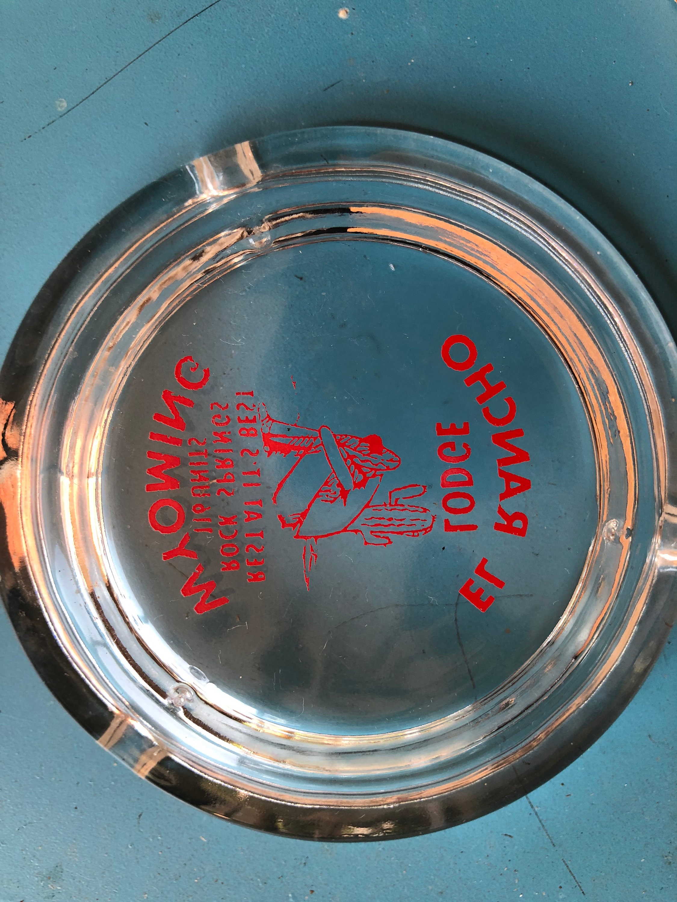 Vintage El Rancho Lodge Wyoming Ashtray - 1960s - Etsy
