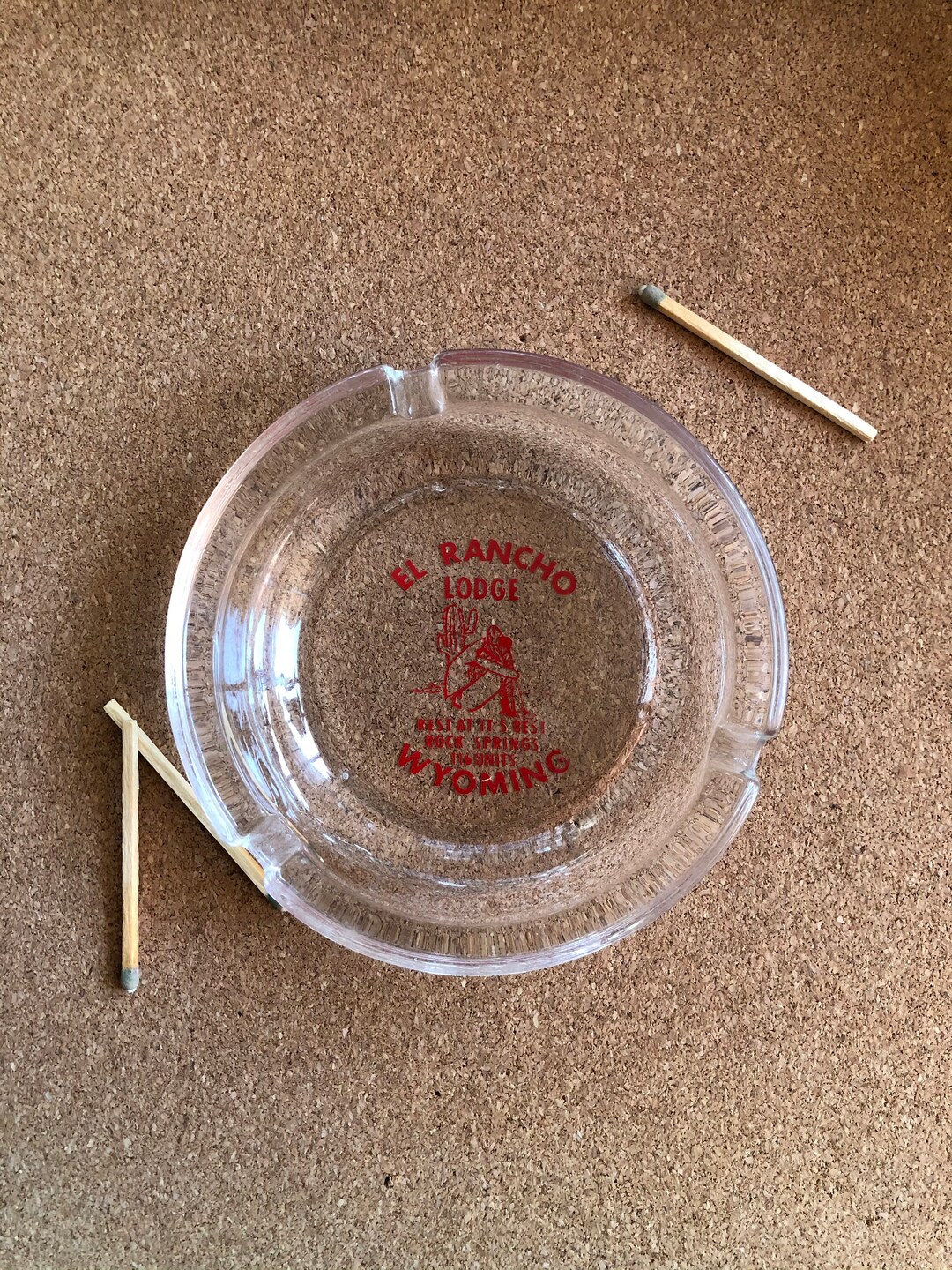 Vintage El Rancho Lodge Wyoming Ashtray - 1960s - Etsy