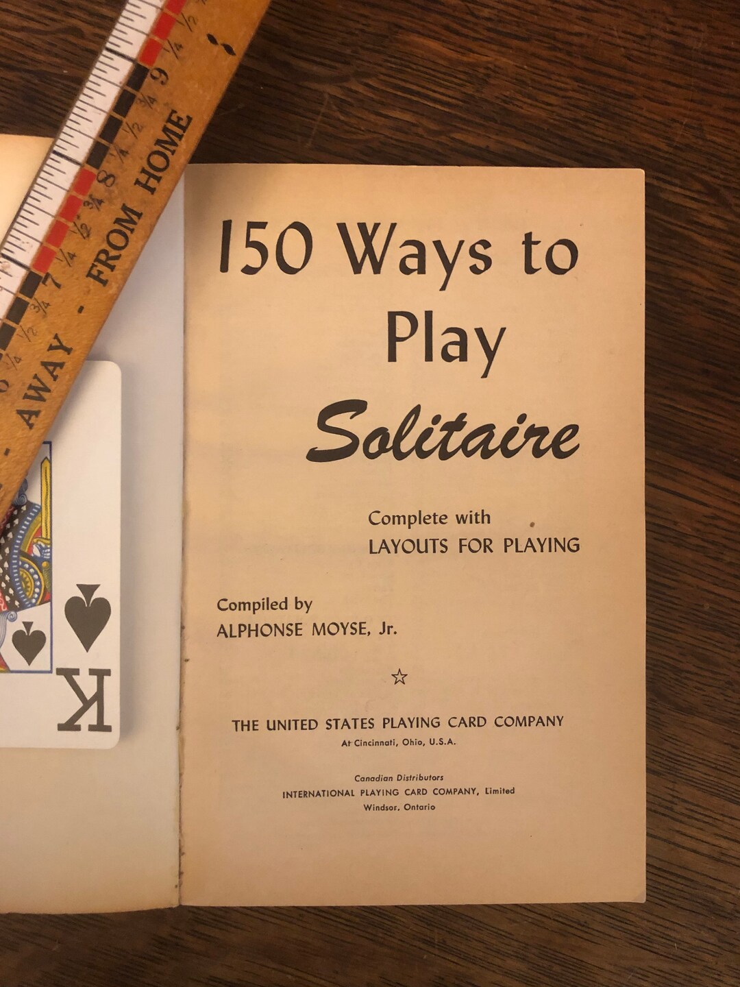 Vintage 150 Ways to Play Solitaire by Alphonse Moyse, Jr. - 1950 - Etsy
