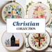 Christmas Embroidery Designs, Set of 12 Christmas Hand Embroidery ...