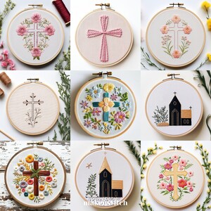 CHRISTIAN BUNDLE, Christian Hand Embroidery Pattern Collection, Faith ...