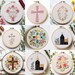 Christian Hand Embroidery Pattern Bundle: Floral Cross Designs (PDF) - Etsy