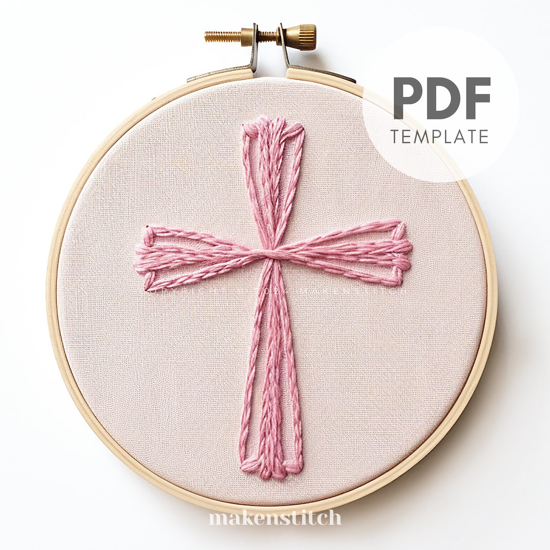 Simple Cross Hand Embroidery Pattern, Cross Hand Embroidery Design ...