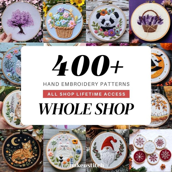 Hand Embroidery Patterns - Etsy