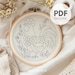 Floral Rooster Hand Embroidery Pattern, Chicken Embroidery Design, Folk ...