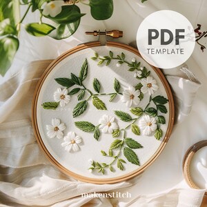 Spring Flowers Hand Embroidery Design, Floral Pattern, Flowers Hand ...