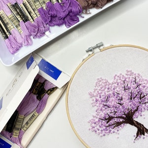 Cherry Blossom Embroidery Pattern PDF Tree Embroidery Pattern Tree ...