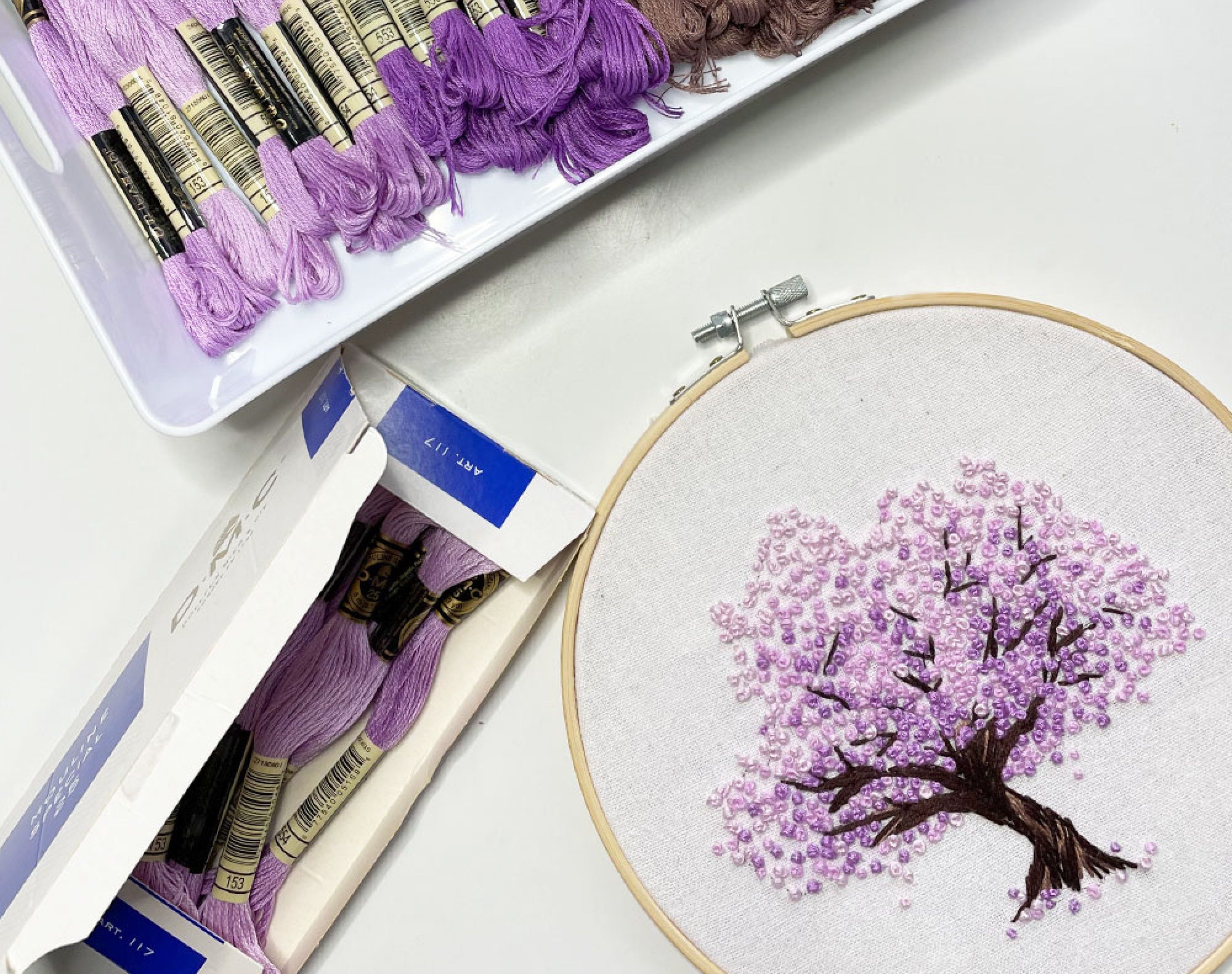 Cherry Blossom Embroidery Pattern PDF Tree Embroidery Pattern - Etsy