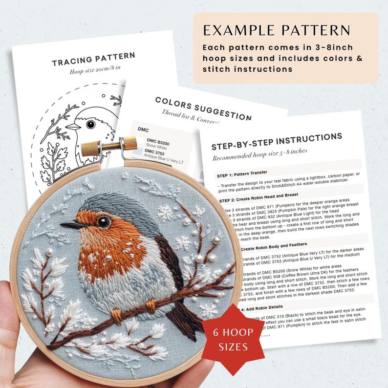 Christmas Embroidery Pattern Bundle 100 Designs PDF, Winter Hand ...