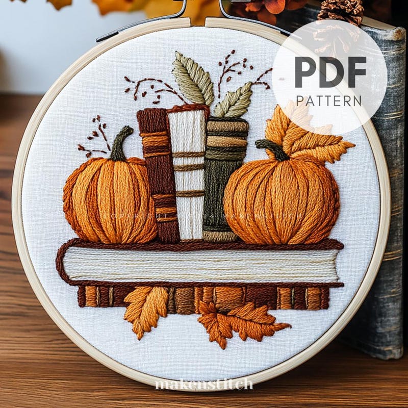 Fall Embroidery Kits - Etsy