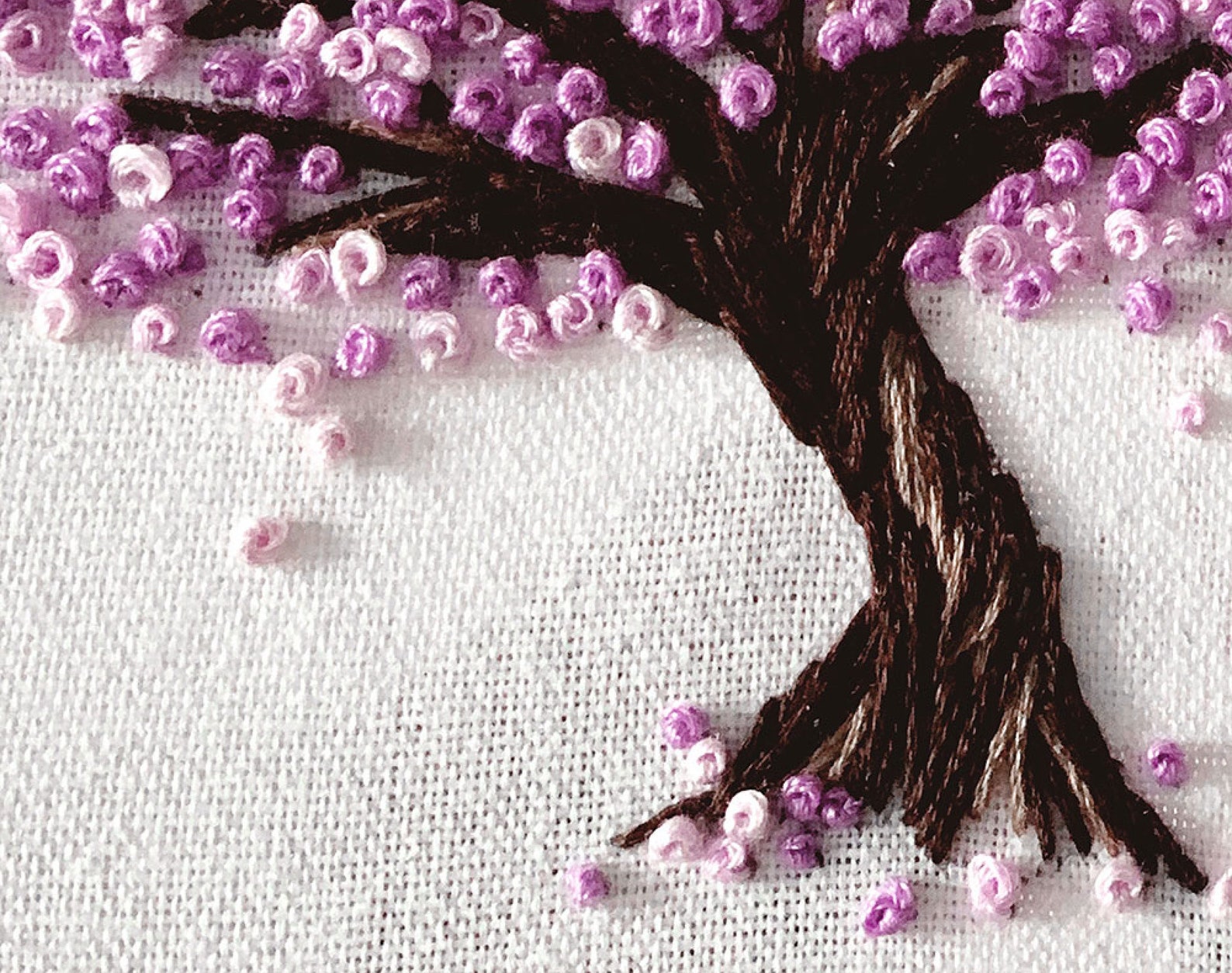Cherry Blossom Embroidery Pattern PDF Tree Embroidery Pattern - Etsy