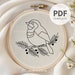 Robin Christmas Hand Embroidery Pattern (PDF) - Etsy