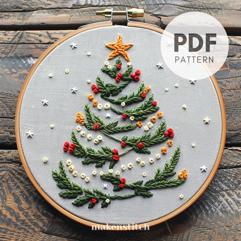 Christmas Embroidery - Etsy