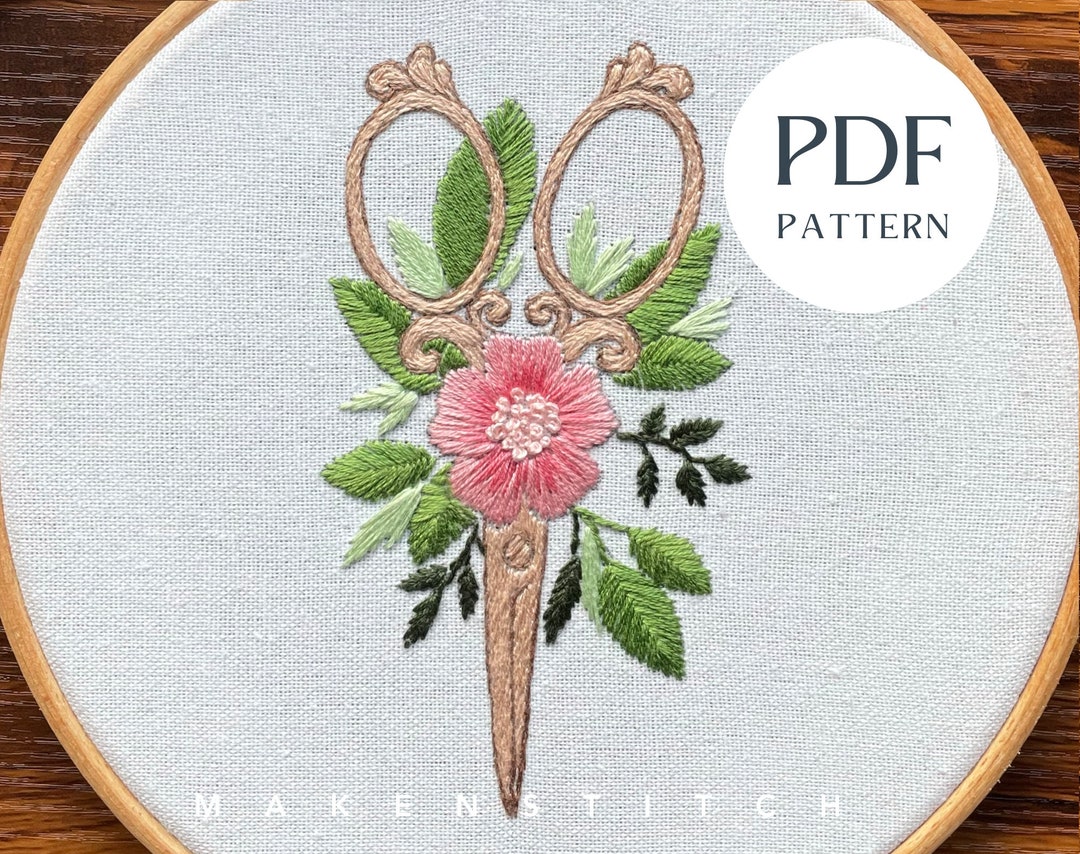 Floral Embroidery Pattern PDF Flowers Bunch Floral Embroidery Design - Etsy