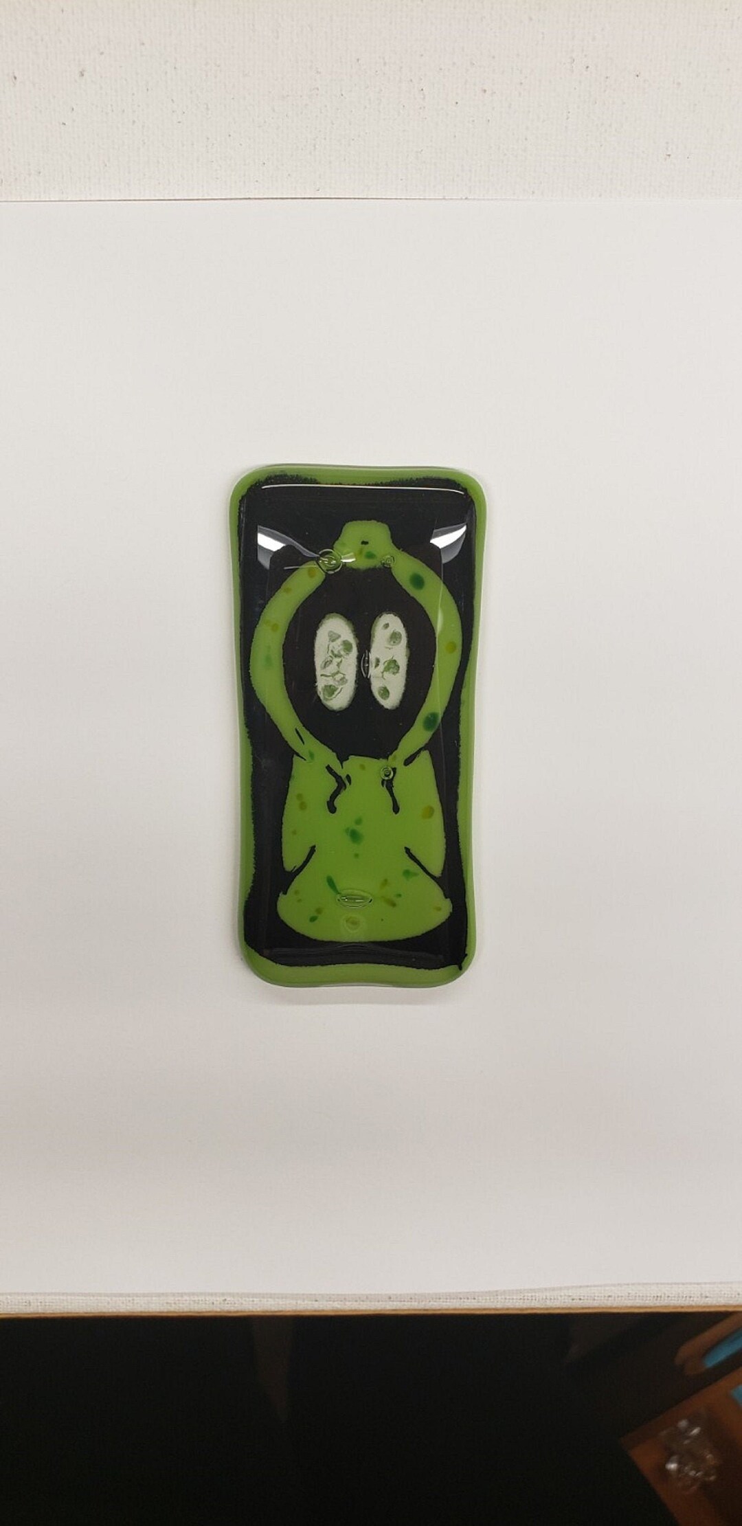 Handmade Alien Ghost Tile - Green - Etsy