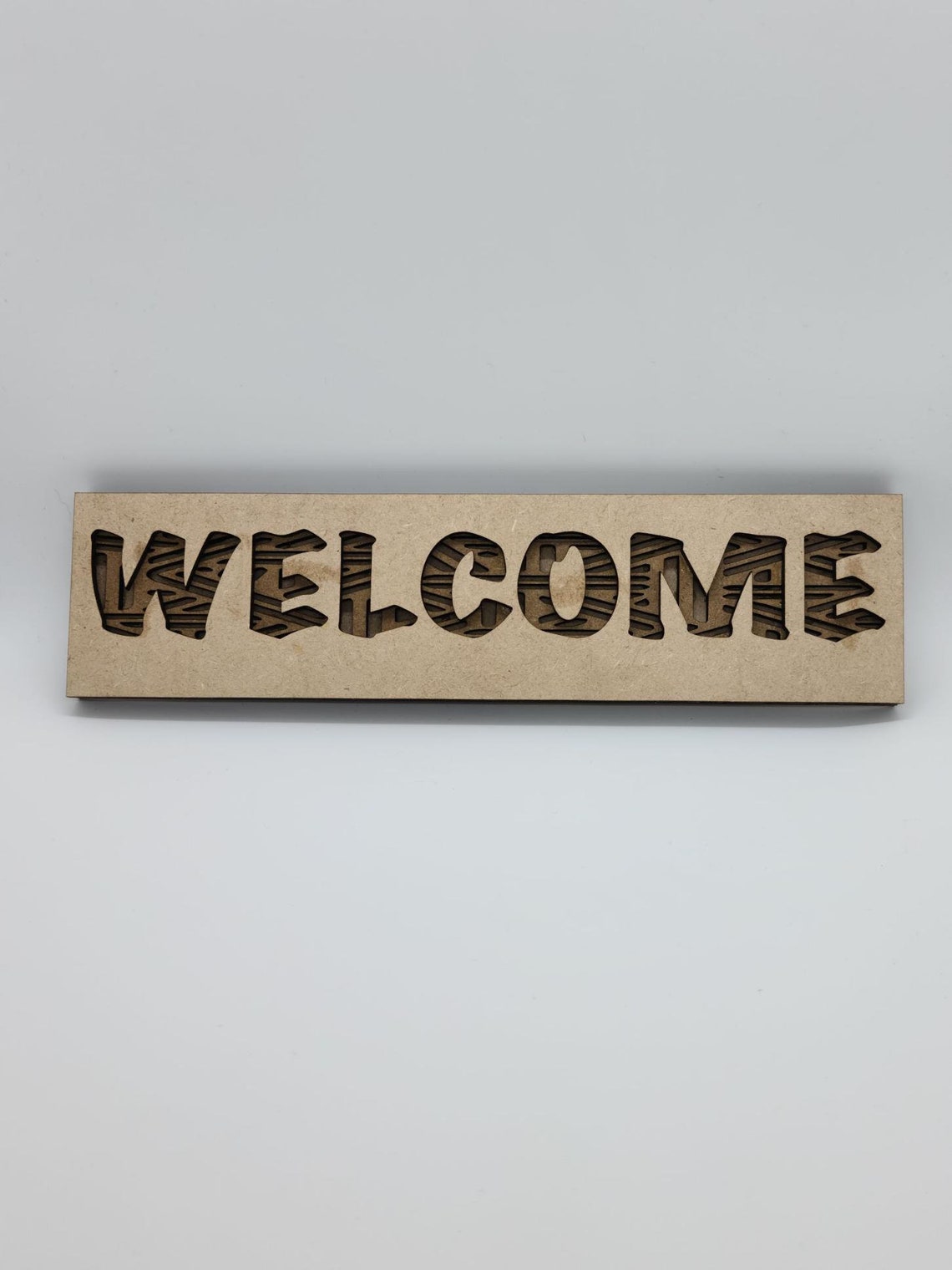 Layered Welcome Sign SVG | Etsy