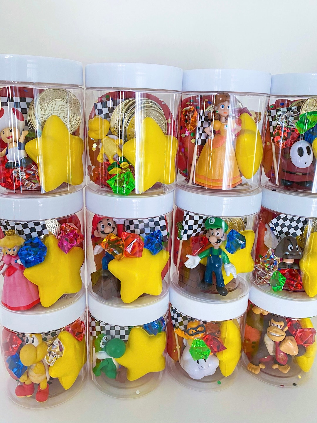 Mario Dough Jar Favor,play Dough Kit,kids Party Favor,sensory Toys ...