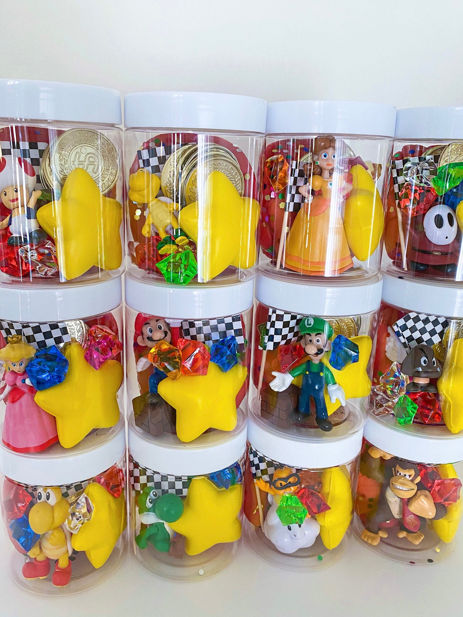 Mario PLAY DOUGH JAR Favor,play Dough Kit,kids Party Favor,sensory Toys ...