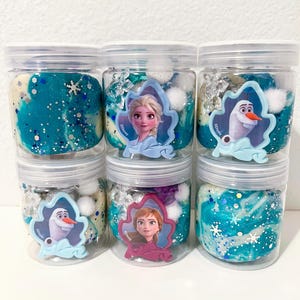 PRINCESS Play DOUGH JARS and Sensory Kit Party Favor - Girls Birthday ...