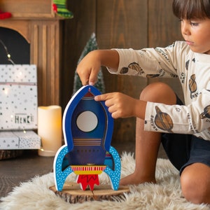 Rocket Personalized Money Bank, Rocket Name Piggy Bank, Custom Rocket ...