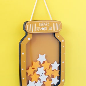 Custom Reward Jar, Custom Star Jar With Tokens, Magnetic Classroom ...