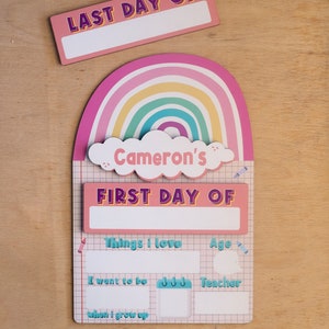 First Day of School Sign, Back to School Board, Dry Erase Sign, 1st Day ...