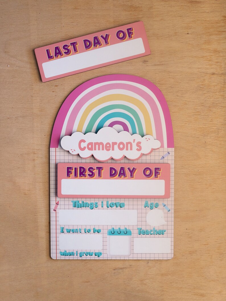 First Day of School Sign, Back to School Board, Dry Erase Sign, 1st Day ...