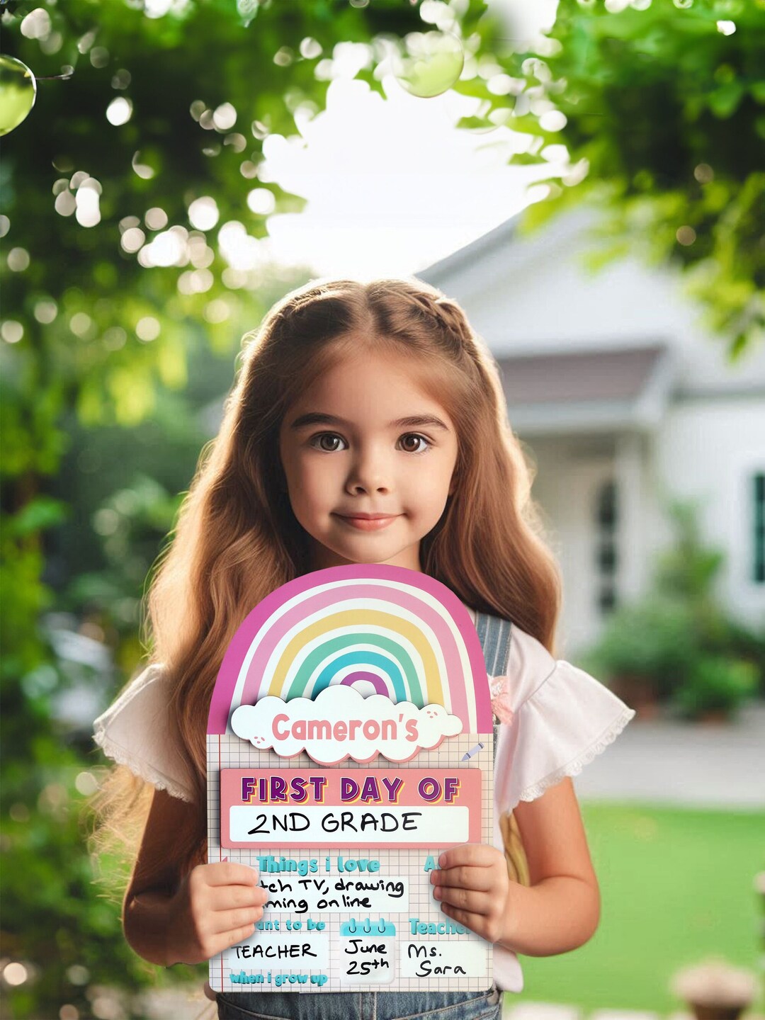 First Day of School Sign, Back to School Board, Dry Erase Sign, 1st Day ...