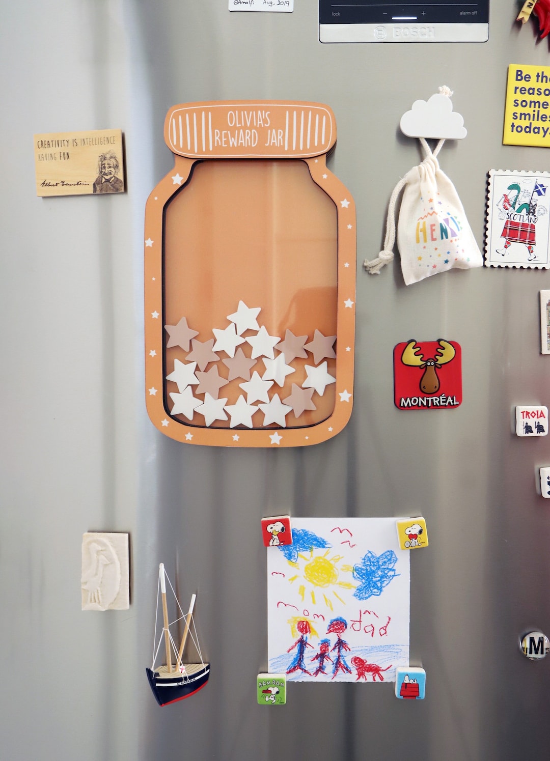 Custom Reward Jar, Custom Star Jar With Tokens, Magnetic Classroom ...