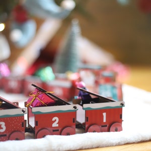 Advent Calendar Train Personalized Wooden Advent Calendar - Etsy