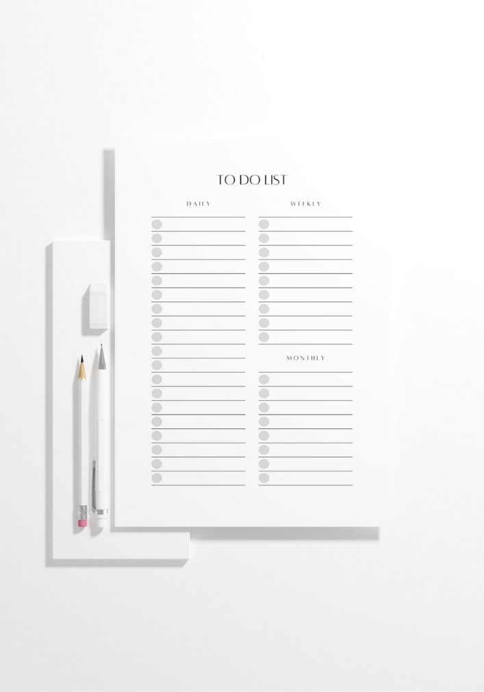 Minimalist To-do List - Etsy