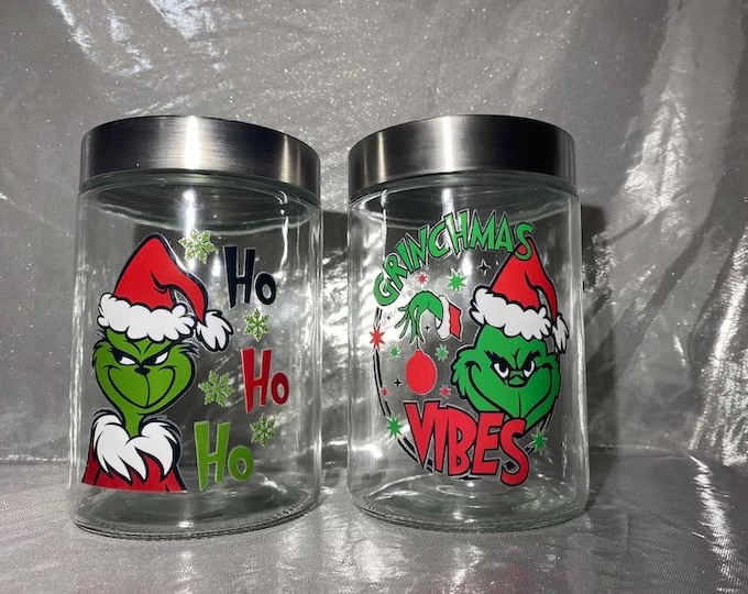 Grinch, Grinch Christmas Mason Jar, Grinchmas, Grinch Decor - Etsy