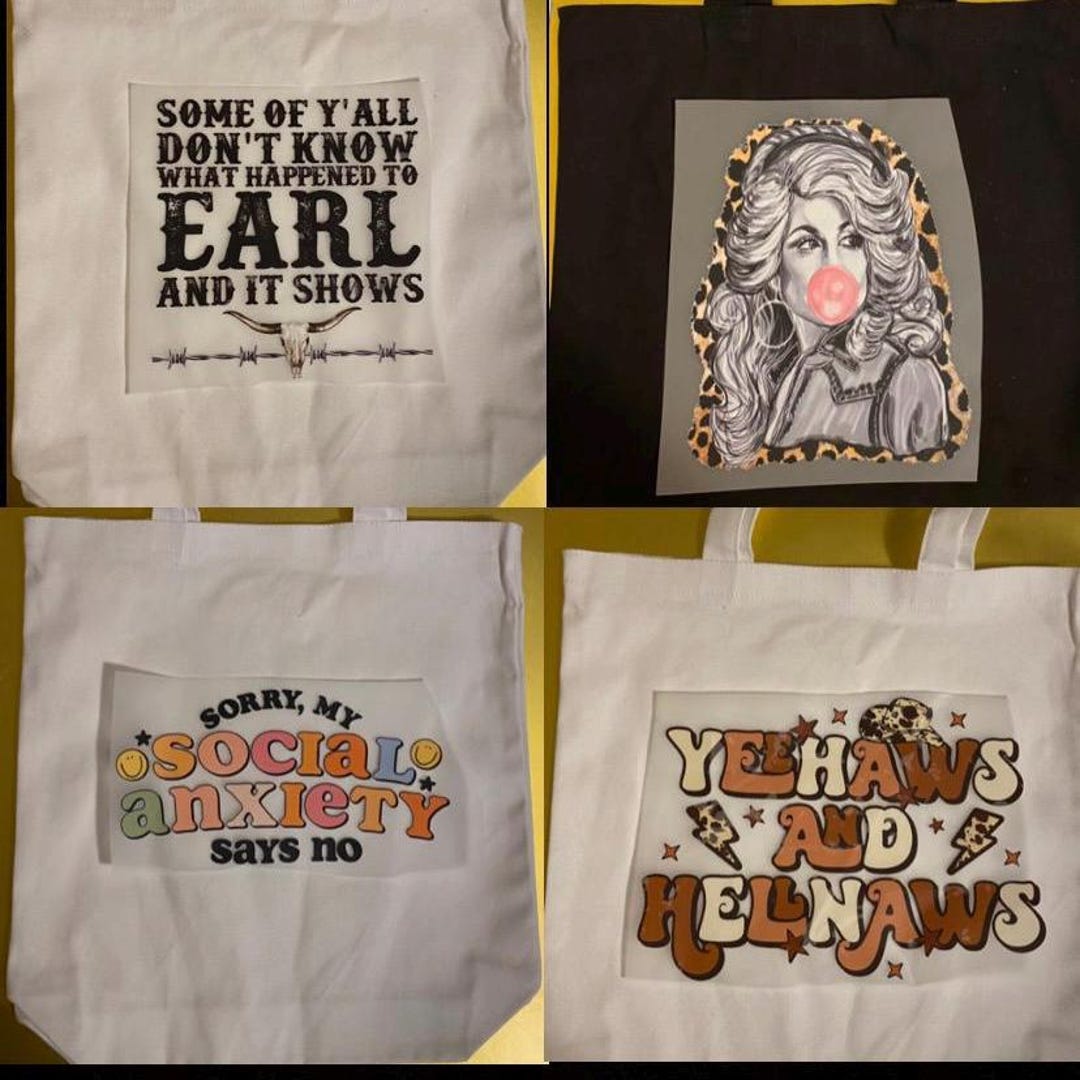 Country Music Tote Bag Dolly Parton - Etsy