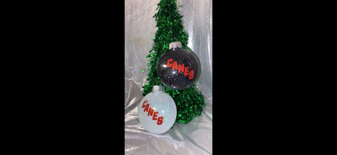 Carolina Hurricanes Canes Christmas Ornaments (set Of2) - Etsy