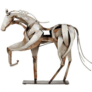 3D Metal Art Horse Statue Decor 100% Handmade Horse Sculpture ...