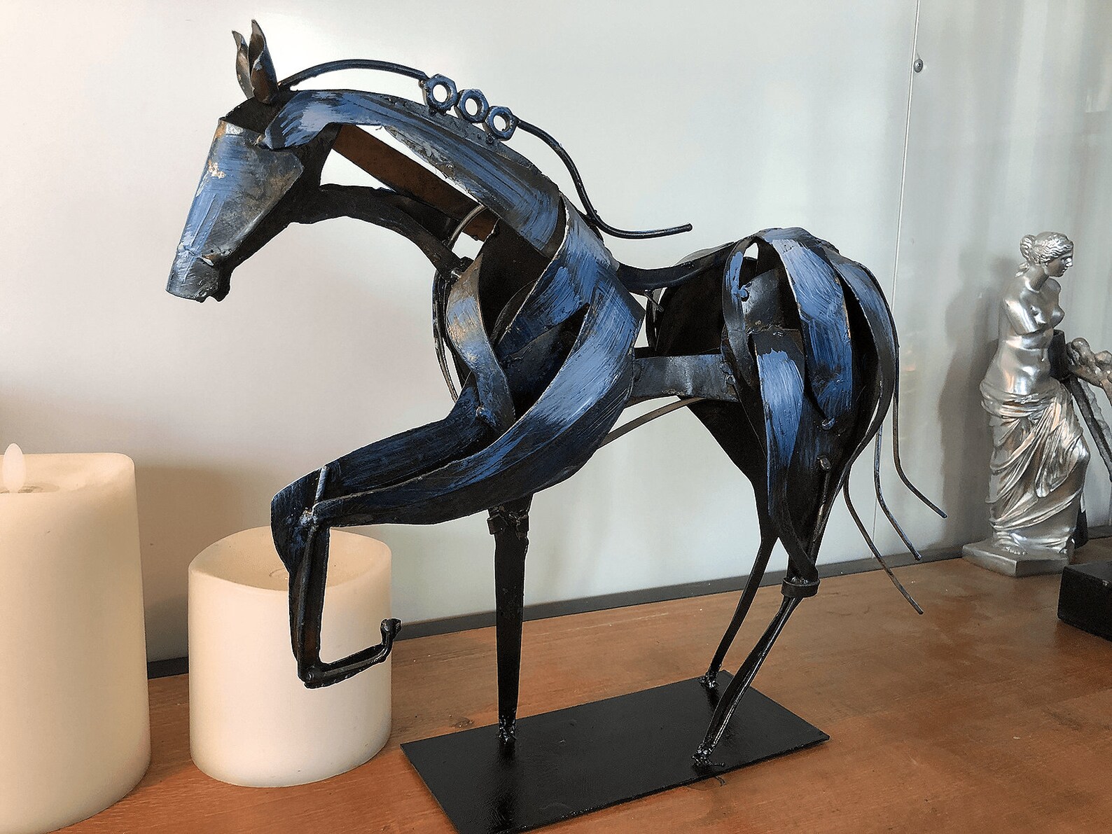 3D Metal Art Horse Statue Decor-100% Handmade Horse Sculpture - Etsy