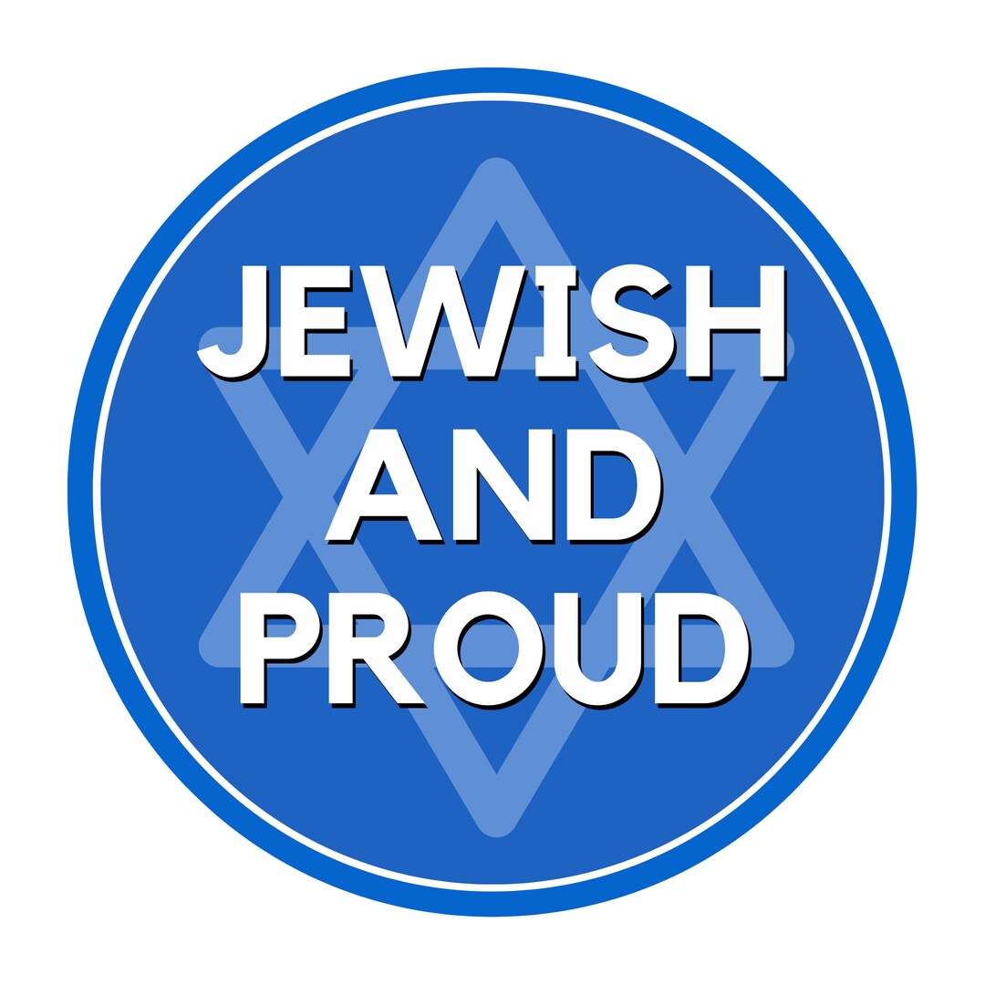 Jewish and Proud (stand Against Antisemitism) Sticker - Etsy