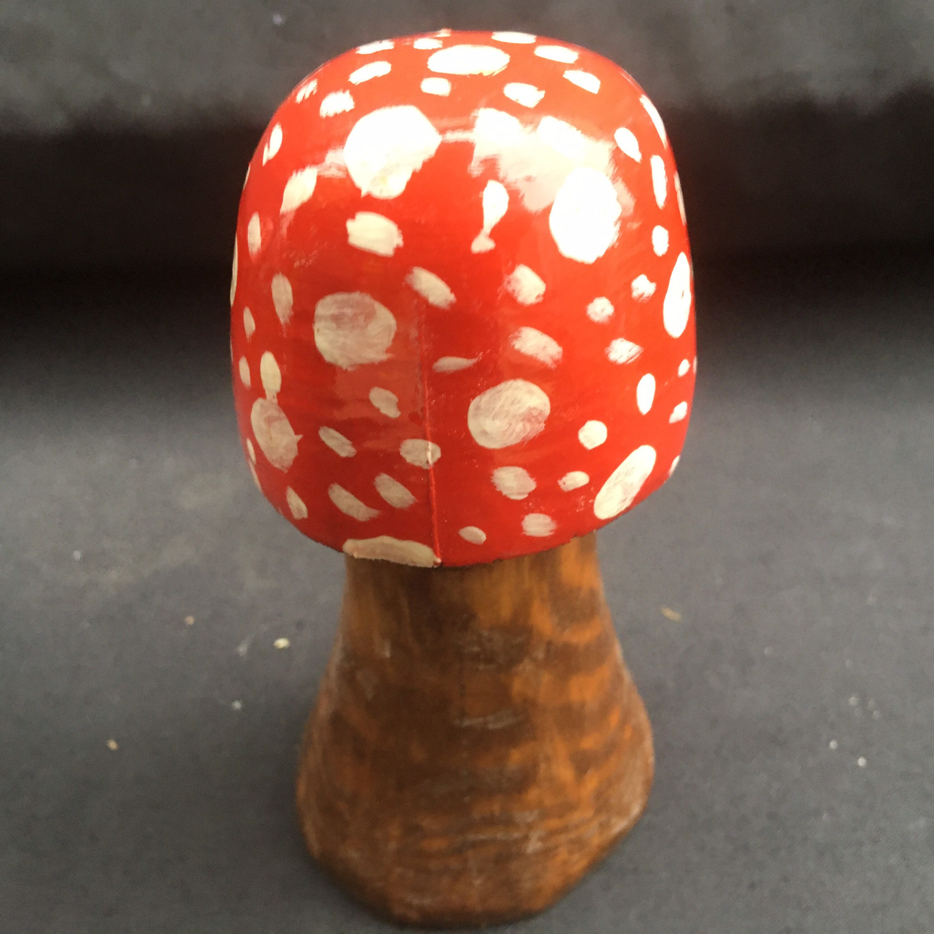 Handmade wooden toadstool set of 3 mushrooms | Etsy